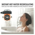 VEVOR Hot Water Recirculating Pump, Circulation Pump, 100W 110V DN20 Inlet/Outlet DN15 Adapter ...