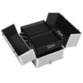 Zimtown 4-in-1 Aluminum Rolling Makeup Trolley Case, Lockable Salon ...