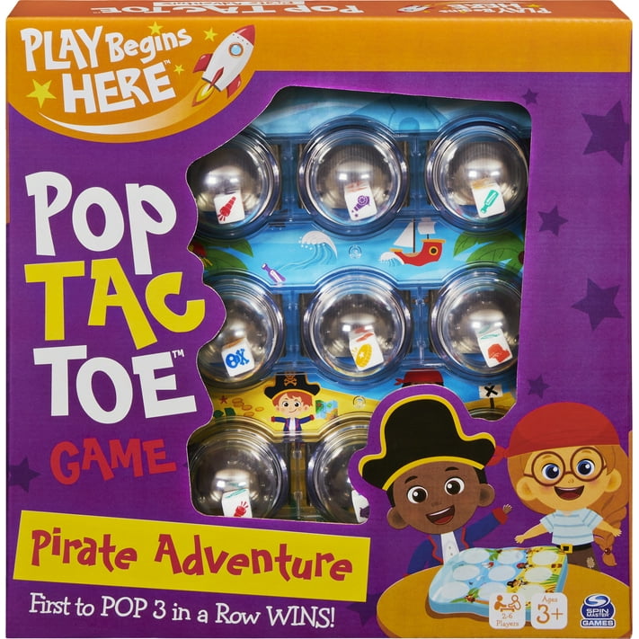 Play Begins Pop Tac Toe Pirate Adventures, Popper Board Game, for ...