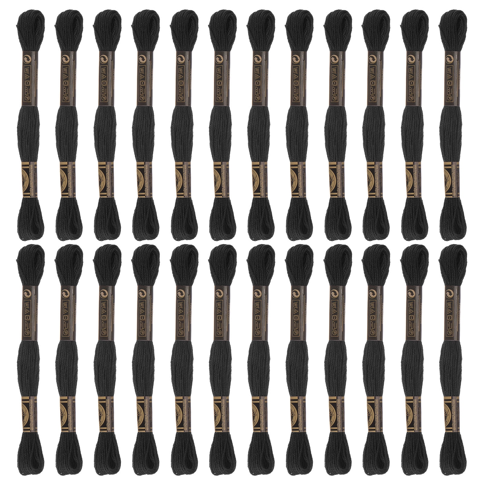 Click here for Unique Bargains Black Embroidery Floss  8m - 24 Sk... prices