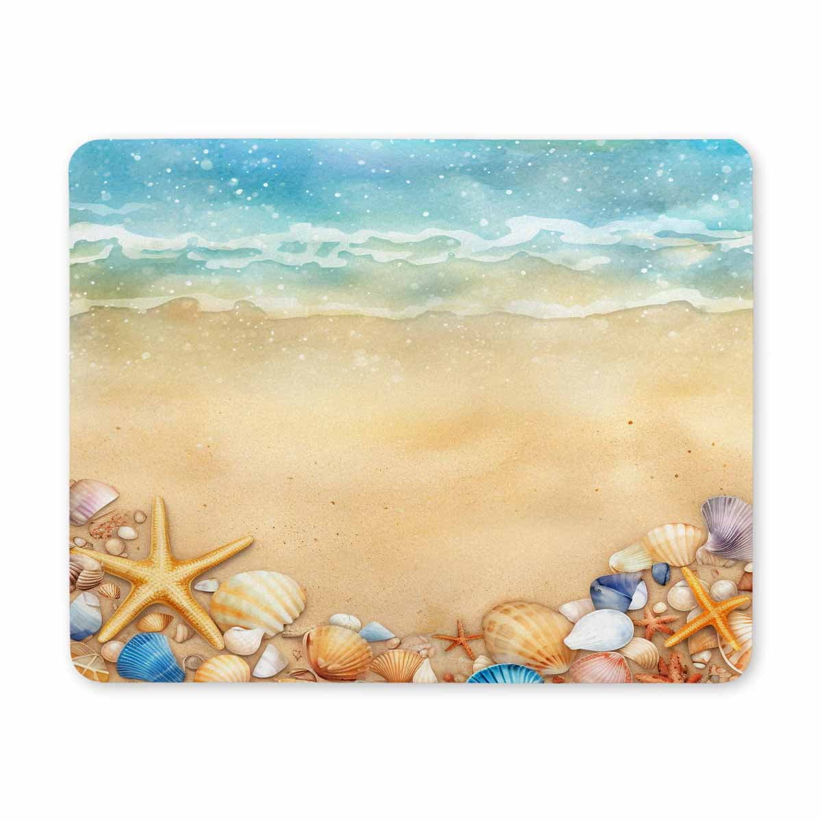 Square Mouse Pad, Beach Sky Style Anti-Slip Rubber Mousepad for Gaming ...