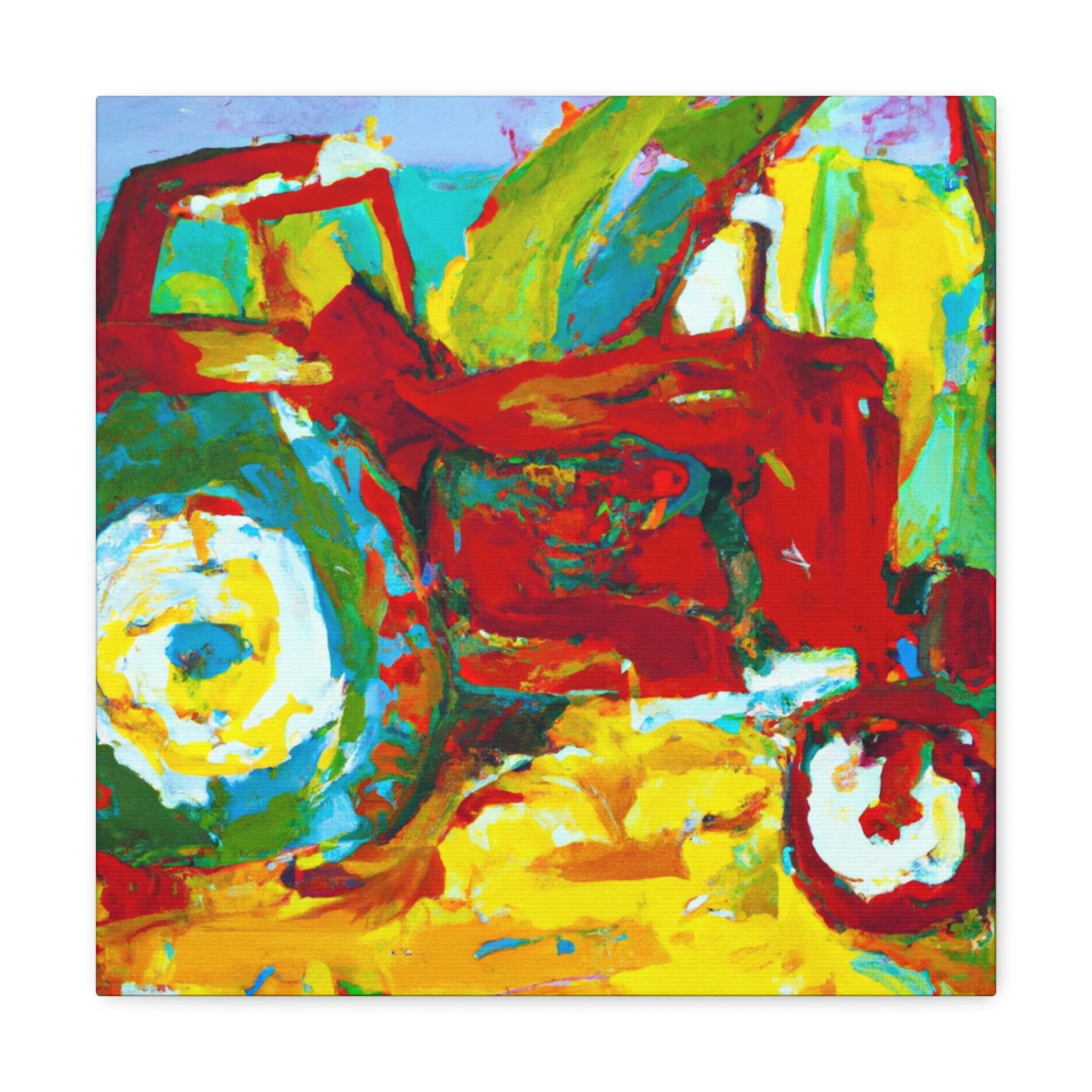 Tractor Abstract Abstraction - Canvas - Walmart.com