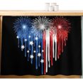 4th of July Small Cabinet Curtains 11"W x 13"L, Independence Day Red ...