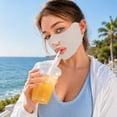 DOVACKA UPF 50+ UV Face Mask for Women, Open Nose Mouth Ice Silk Sun ...