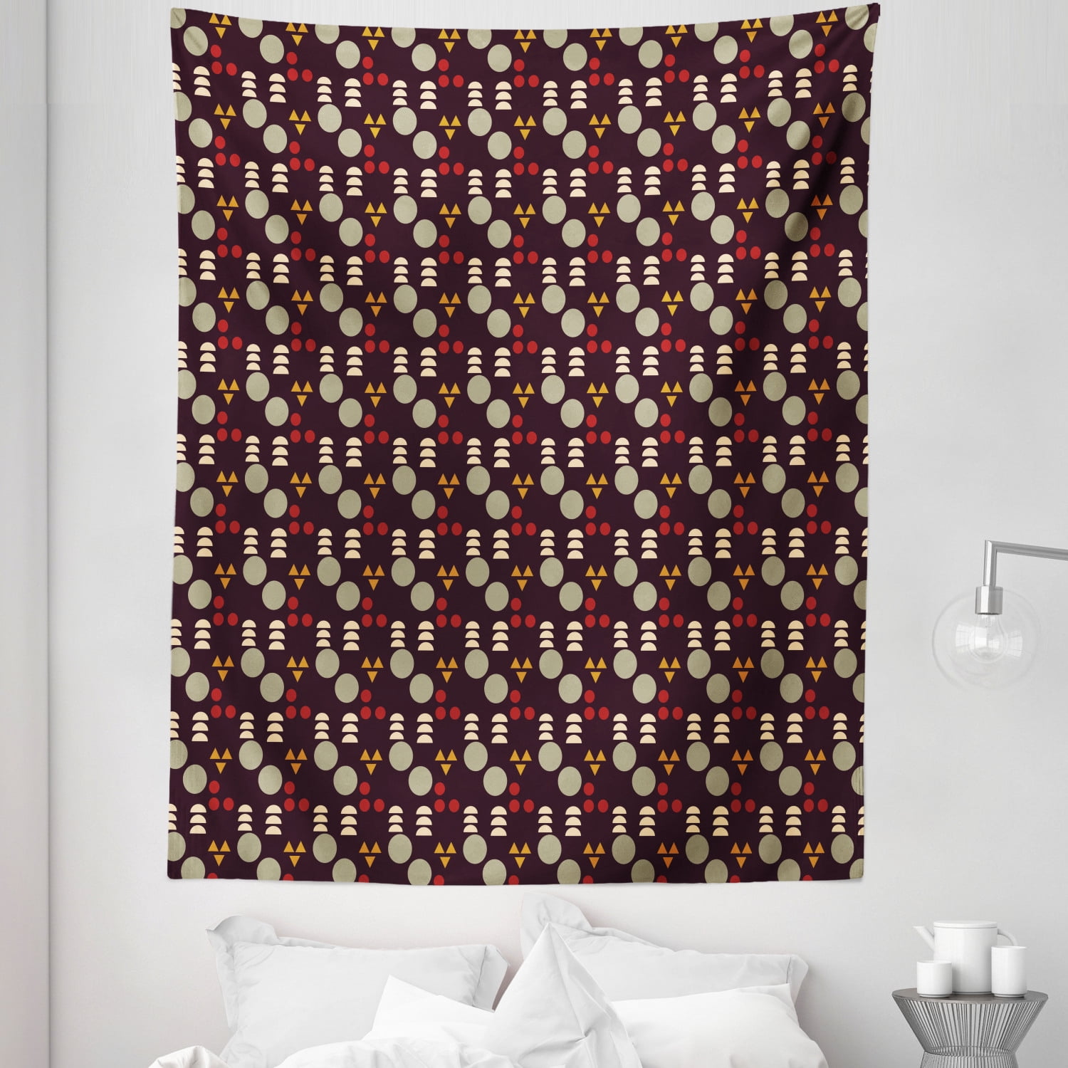 Geometric Tapestry, Composition of Triangle and Circle Edgy Shapes ...