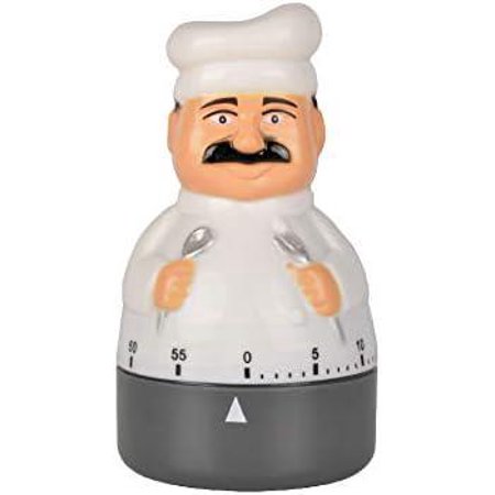 Chef Shape Kitchen Timer Mechanical Countdown Alarm Clock 60 Minute ...
