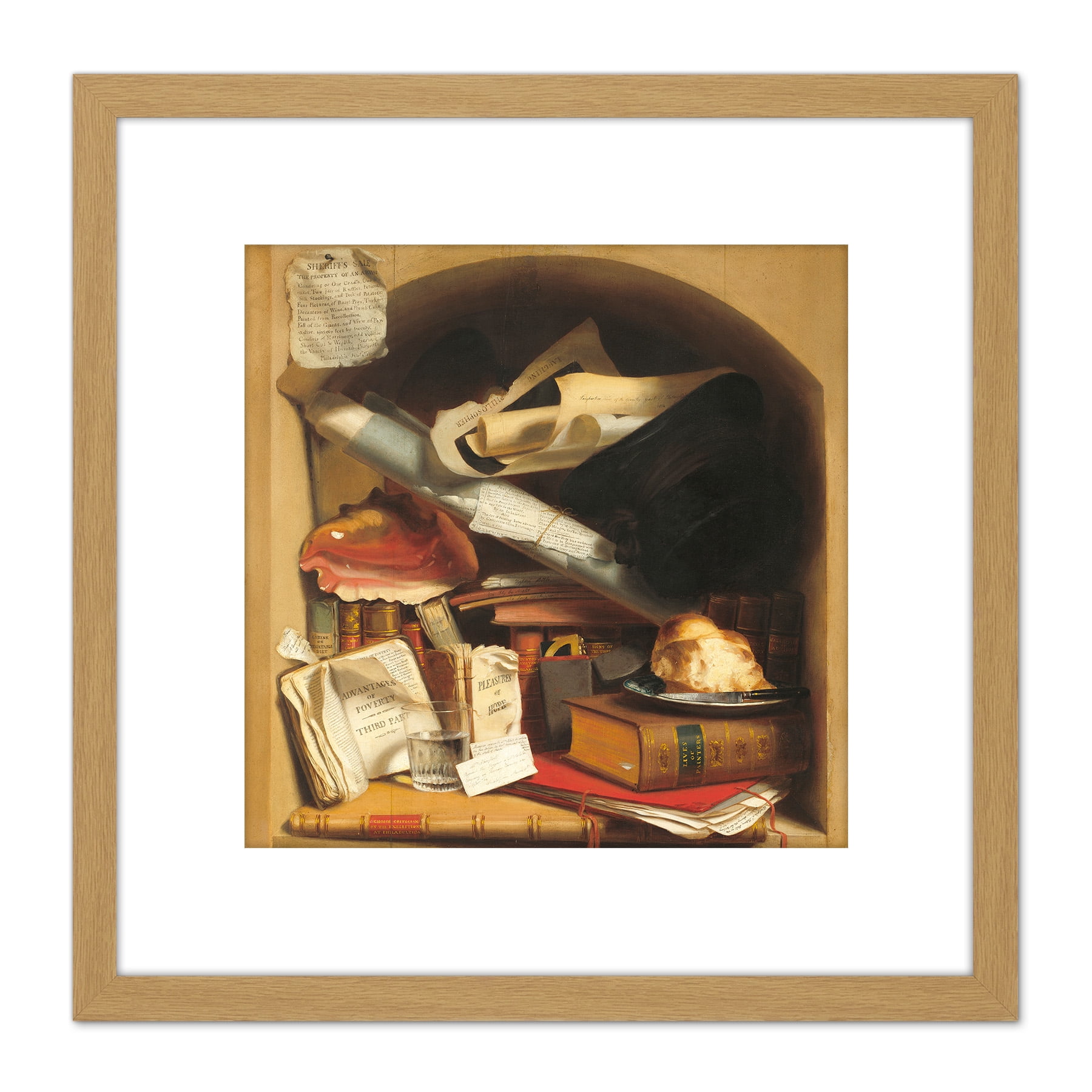Painting King Poor Artist's Cupboard 8X8 Inch Square Wooden Framed Wall ...
