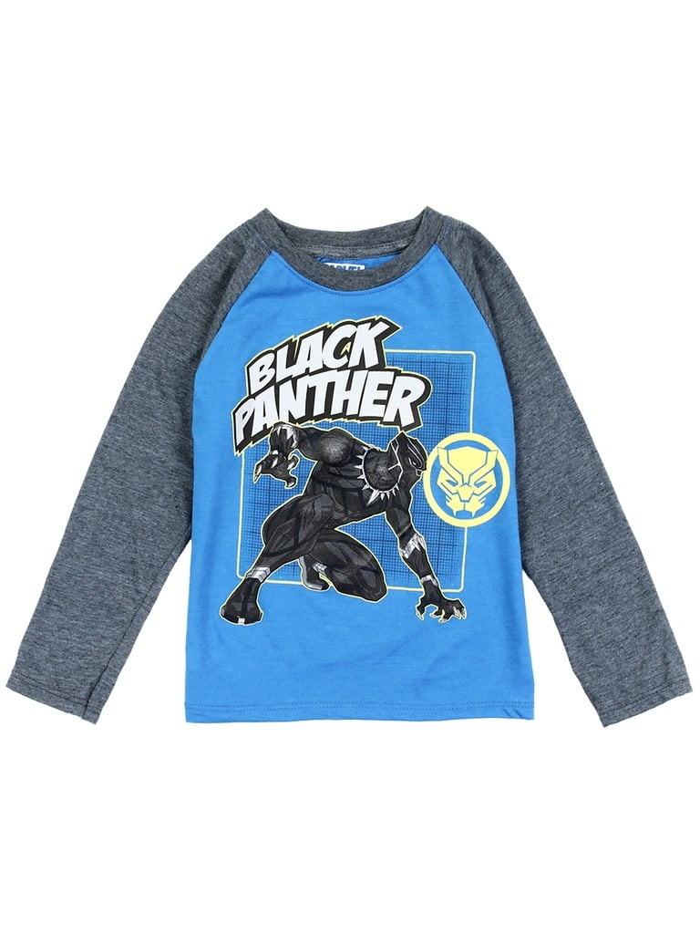 Marvel Black Panther Long Sleeve Raglan T-Shirt (Toddler Boys ...