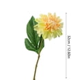 [12 Stems] 12.6" Realistic Artificial Dahlia Silk Flowers Bulk Pack for ...