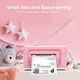 MUNBYN 4x6 Shipping Label Printer, Pink Thermal USB Label Printer Maker ...