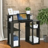 Furinno JAYA Simple Design Computer Writing Desk, Walnut - Walmart.com