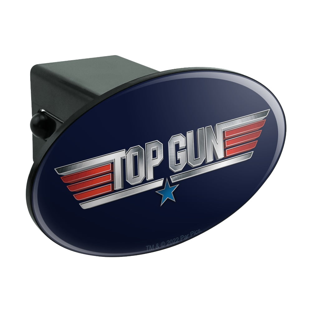 Top Gun Rendered Logo Oval Tow Trailer Hitch Cover Plug Insert ...