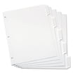 "Custom Label Tab Dividers With Self-Adhesive Tab Labels, 5-Tab, 11 X 8 ...