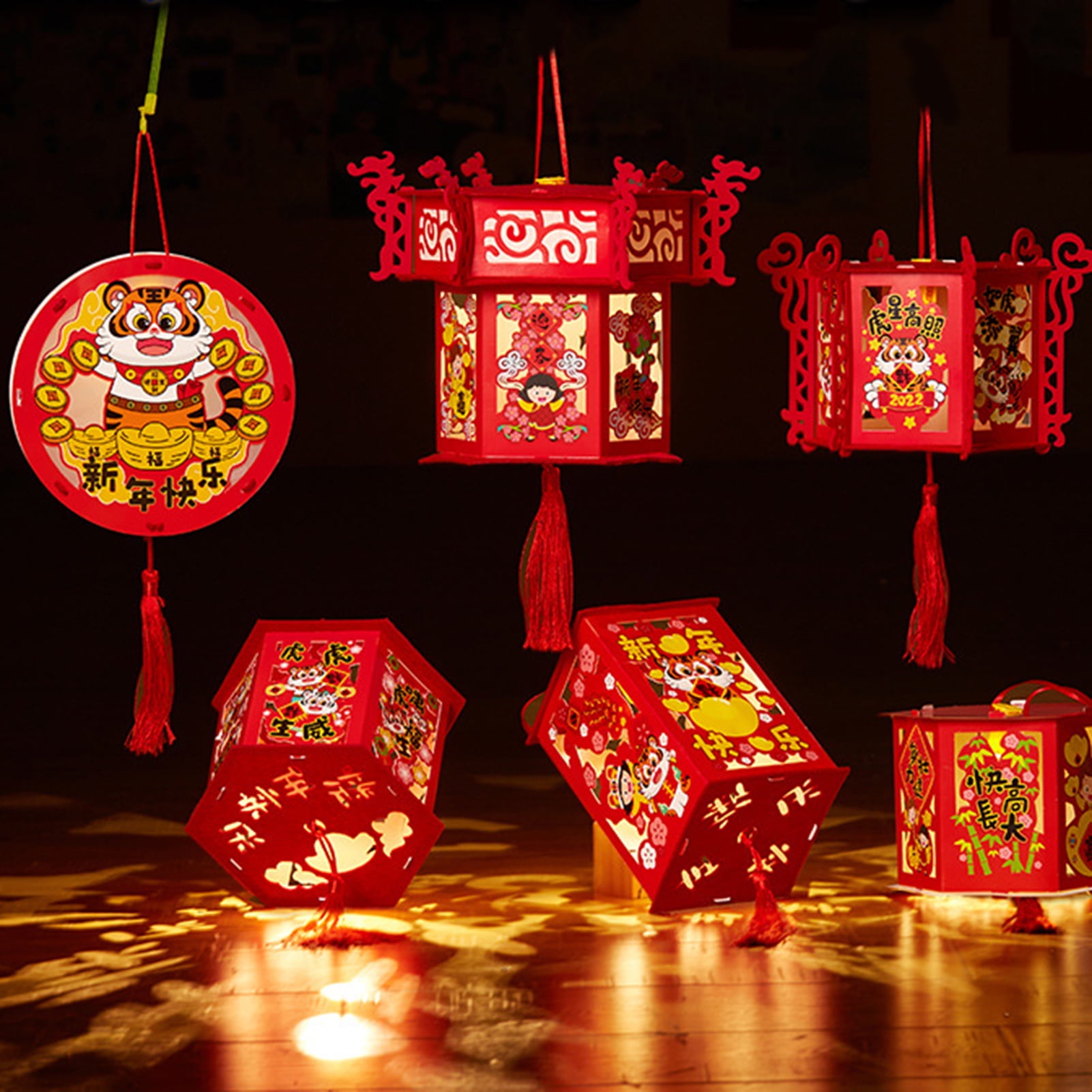 Cheers 1 Set Paper Lantern Hollow Design Decorative Paper 3D Puzzle ...