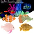 Tebru Aquarium Fish Tank Silicone Artificial Fish, Luminous Floating ...