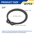 5 Pcs External Retaining Ring - 60mm C Clips Snap Rings Spring Steel ...