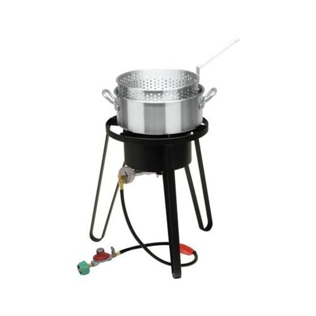 Outdoor Fish Cooker - 21 Inch Tall Frame with 10 PSI Regulator ...