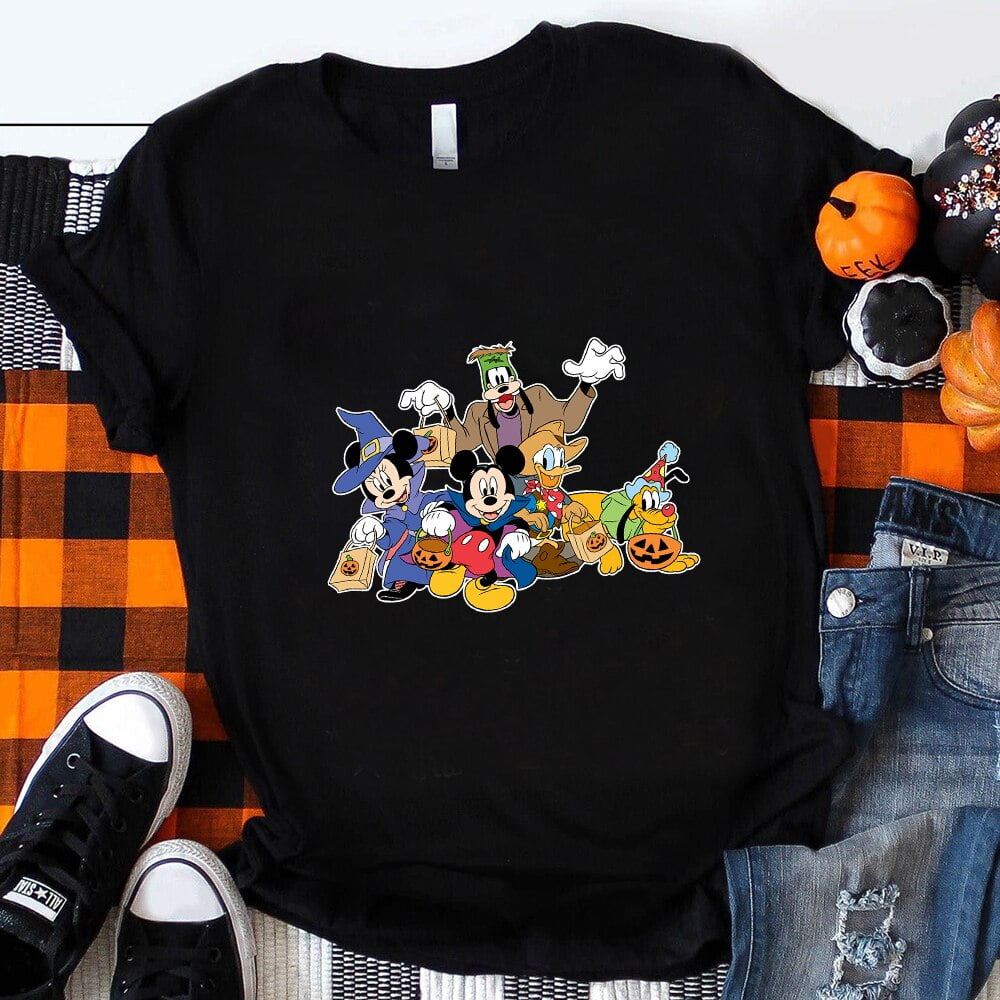 Kaus Disney Gambar Mickey dan Minnie Lucu Motif Mumi Wanita Mode Trik ...