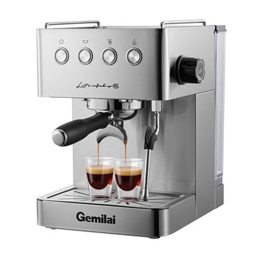LINKChef Espresso Machine 20 Bar, Small Espresso Maker with Milk ...