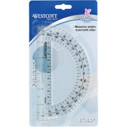 Westcott 6 inch Clear Plastic Protractor, 1 Piece - Walmart.com