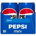 Pepsi Soda Pop Cola 7.5 fl oz 6 Pack, Paperboard, Allergens Not ...