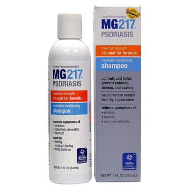 MG-217 Medicated Coal Tar Shampoo for Psoriasis, Scalp Treatment, 8 ...