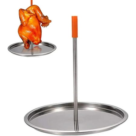 Chicken Roaster Vertical Skewers Stand Stainless Grill Removable ...