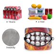 ALAZA Basketball Splash Fire Insulated Lunch Box Large Reusable Cooler ...
