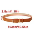 3. Soft Faux Leather Dress Belt with Unique Buckle Design - Multiple ...