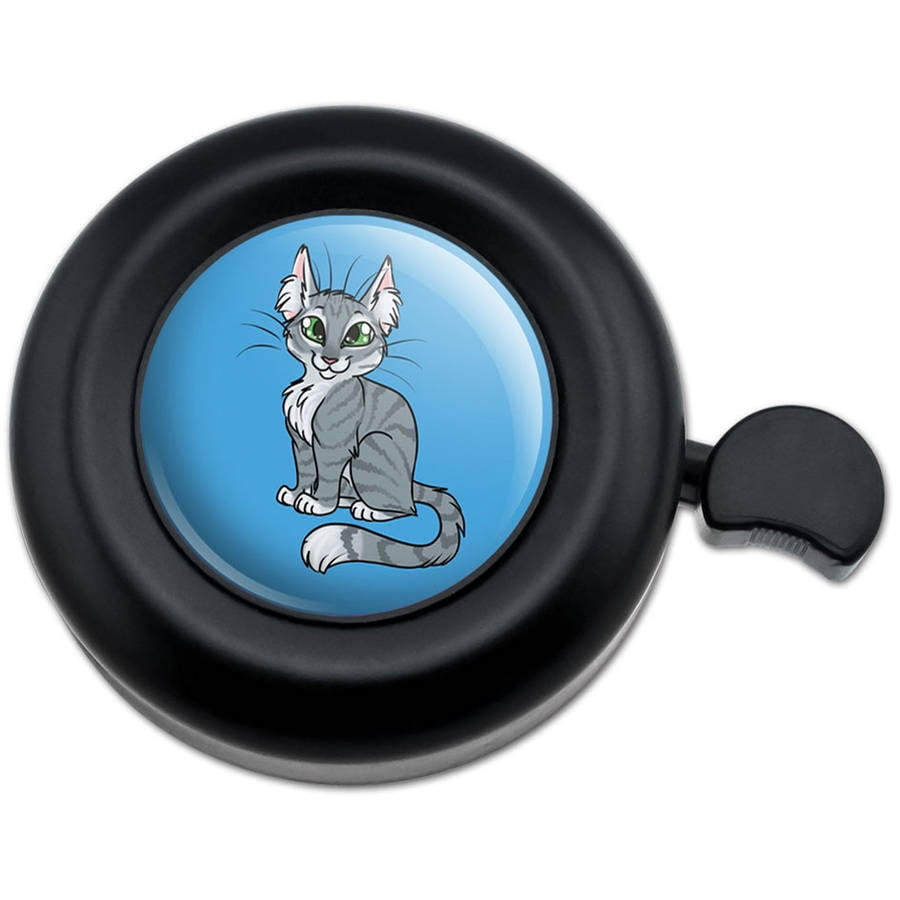 Gray Tabby Cat Pet Bicycle Handlebar Bike Bell - Walmart.com