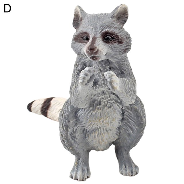 Animal Model Simulated Detailed PVC Forest Animal Raccoon Model for ...