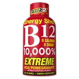 Stacker 2 B12 10,000% Energy Shot Acai Pomegranate, 2 fl oz, 6 count ...