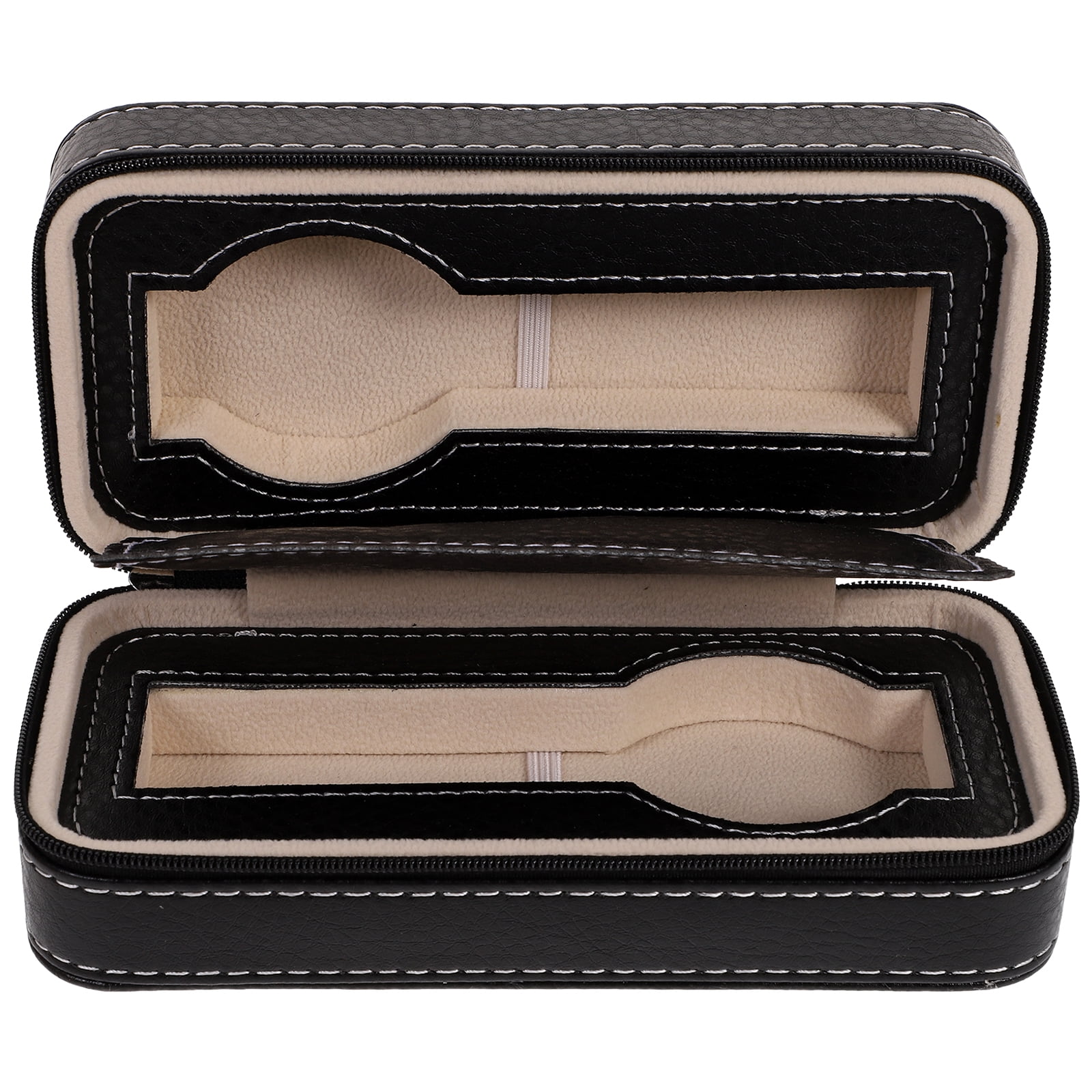 Click here for Shisuyan Black Zippered Watch Travel Case Holds 2... prices