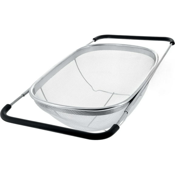 6-Quart Large Over The Sink Colander, Heavy Duty 40% Thicker 18/8 ...