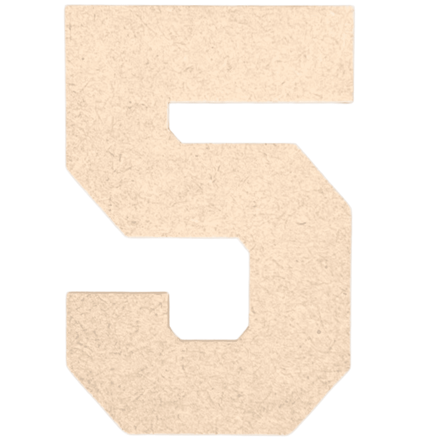 Krafty Supply - 20" Tall MDF Number 5 | 1/4" Thick | Collegiate ...