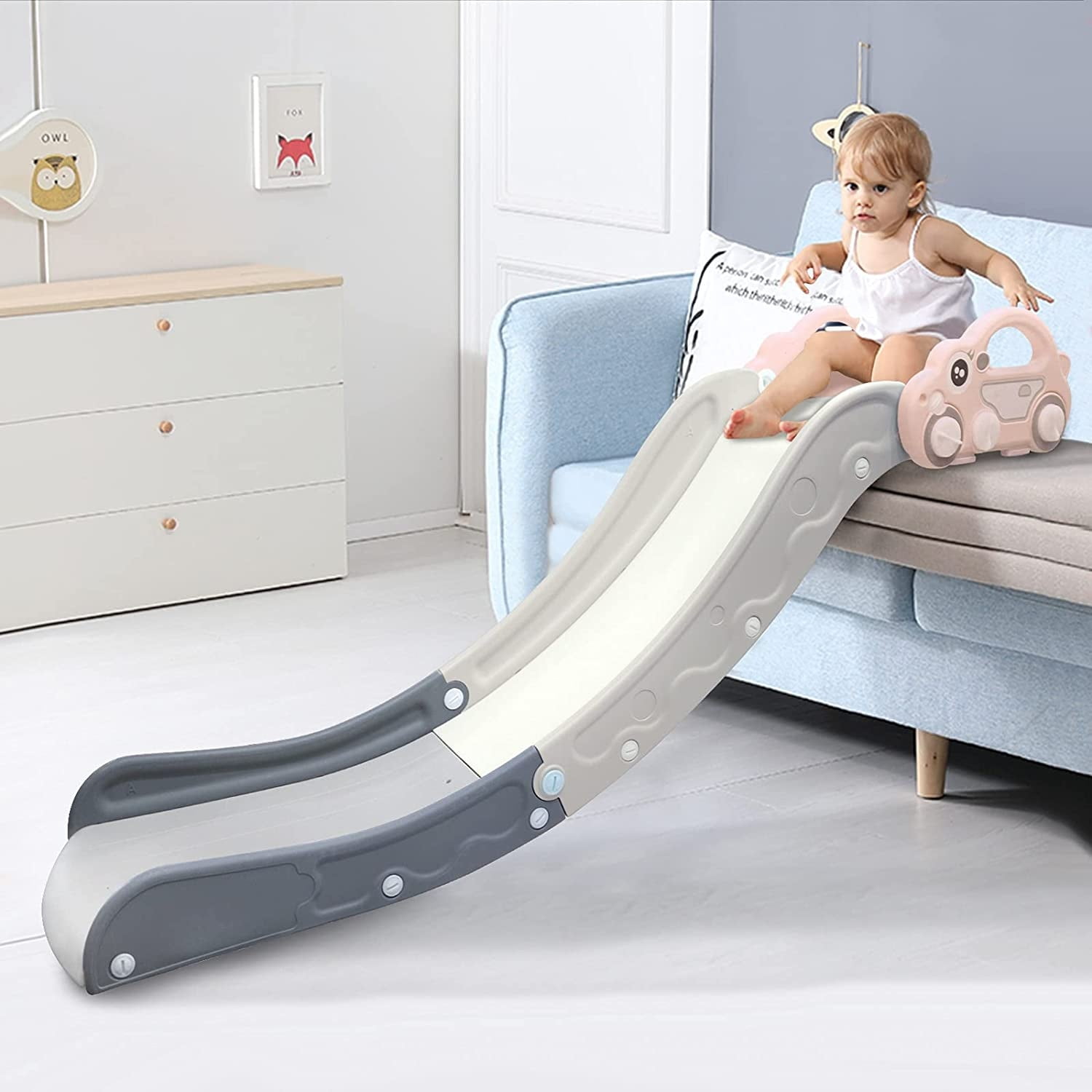 DUKE BABY Kids Indoor Slide for Sofa and Stairs Slide Attachment to ...