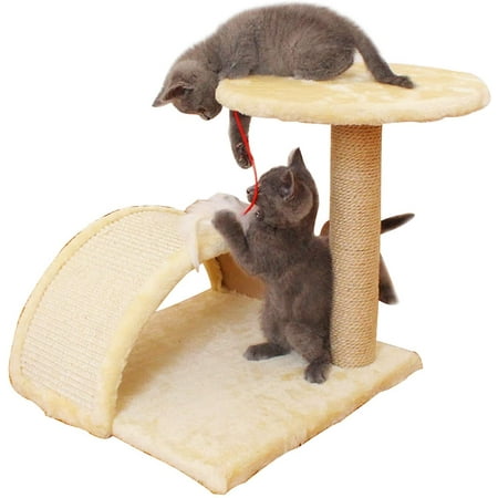 Chunlan Cat Tree Small Sisal Grab Post Two Platforms Soft and ...