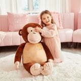 IKASA Giant Monkey Stuffed Animal Plush Toy, 30" Brown Jumbo Soft Toy ...