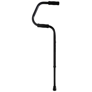 Curved handle adjustable aluminum cane, 6ea HSA/FSA Eligible - Walmart.com