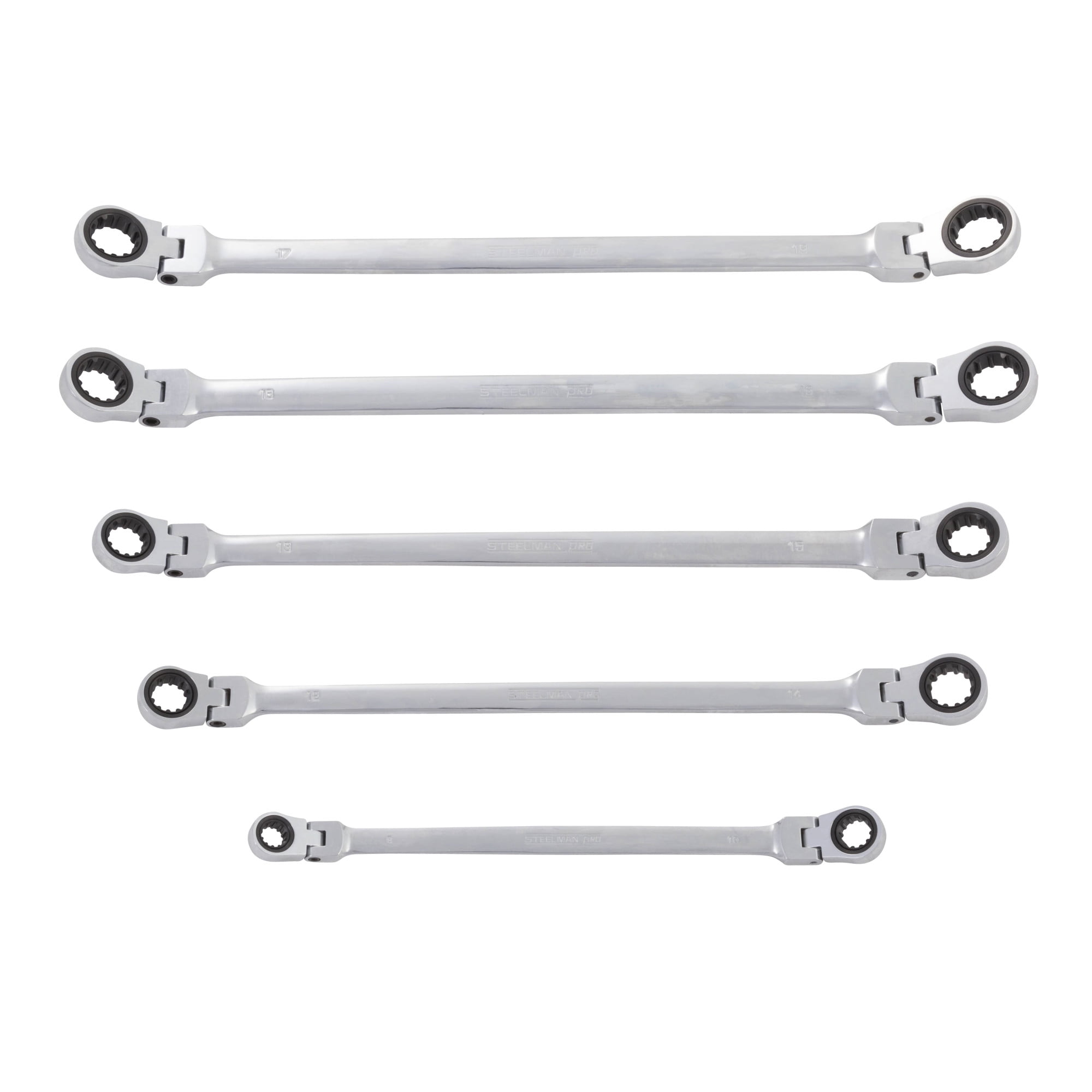 Steelman Pro 96747 Flexible Double Box End Universal Spline Ratcheting