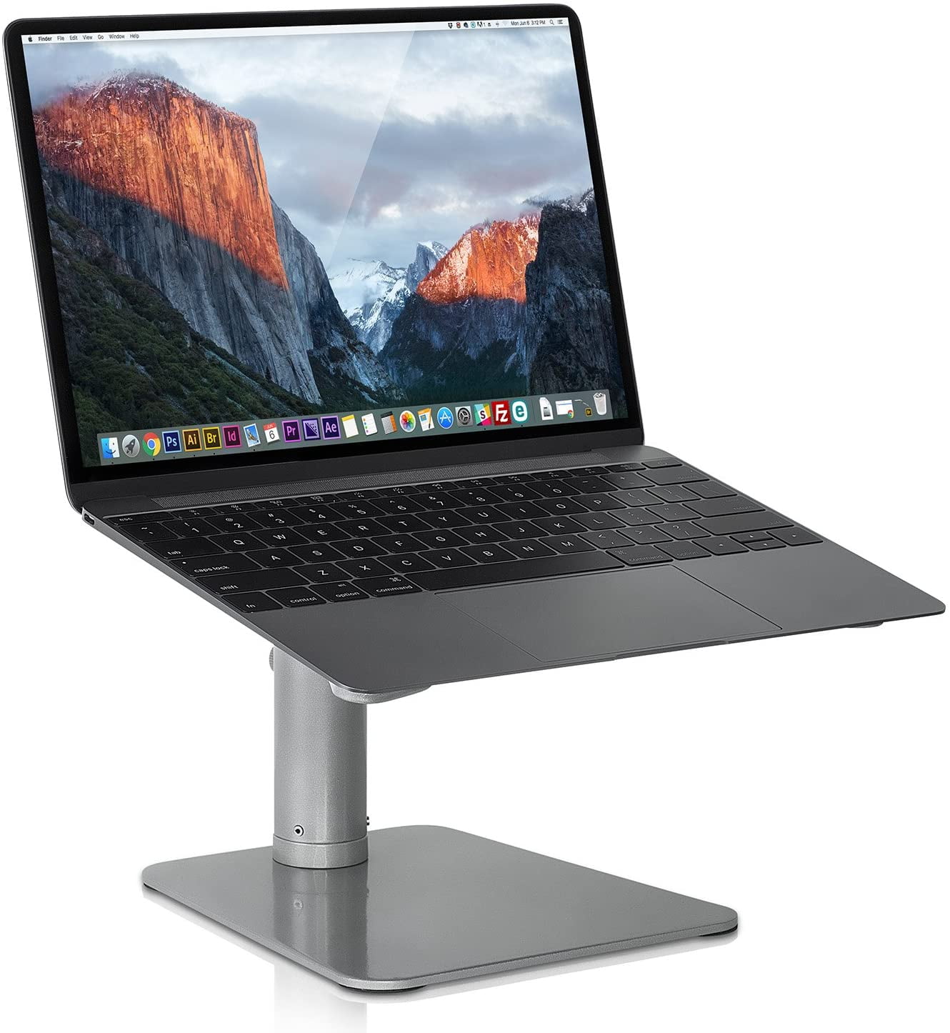 Mount-it! Adjustable Height Laptop Stand for MacBook | rgonomic Laptop ...