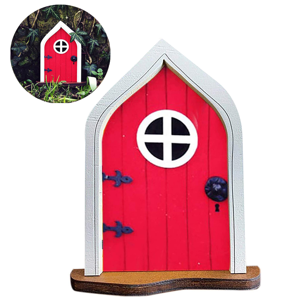 Overfox Miniature Fairy Elf Home Door, Multicolor Fairies Sleeping ...