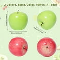 1 Set 16Pcs 2 Colors Foam Imitation Artificial Fruit Pretending Prop ...