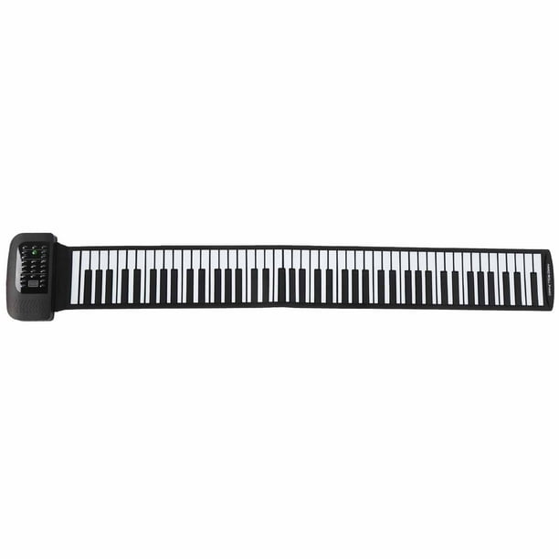 Teclado de piano enrollable, teclado de piano eléctrico de silicona ...