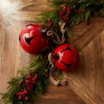 Home Seasonal Decorative Sleigh Bell 9"D X 29"H (Set Of 2) Iron - Red ...