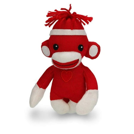 Plushland Adorable Sock Monkey, The Original Traditional Hand Knitted ...