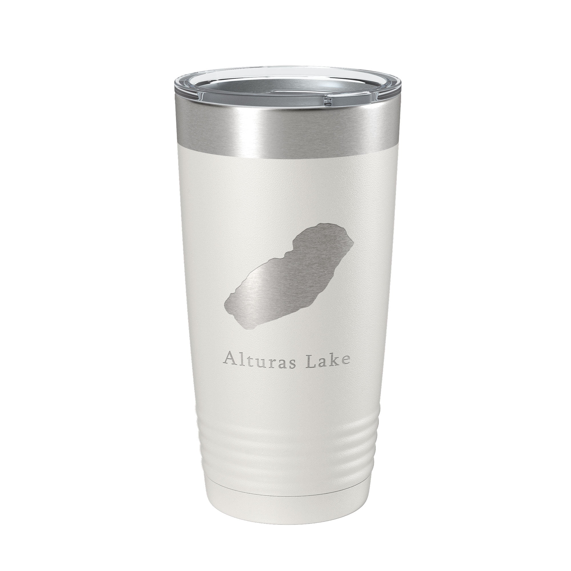 Alturas Lake Map Tumbler Travel Mug Insulated Laser Engraved Coffee Cup ...