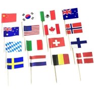 48pcs Racing Flag Toothpick Appetizers Picks Cupcake Toppers Race Car ...