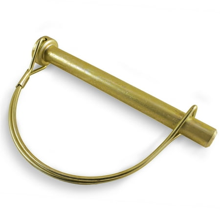 PTO Shaft Locking Hitch Pin 7/16" x 3-1/2 Inch with Round Wire Retainer ...