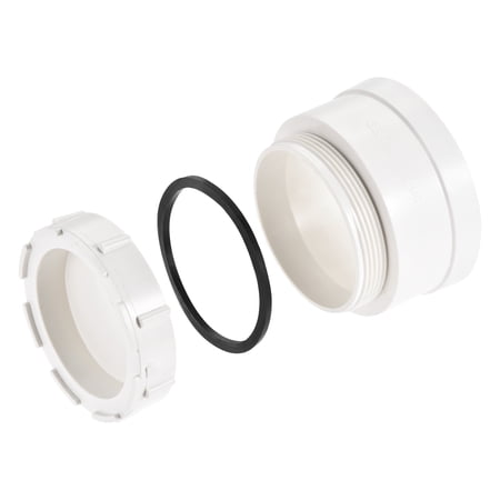 PVC Pipe Fitting, 110x80mm 2pcs, Cleanout Adapter for DWV(Drain Waste ...